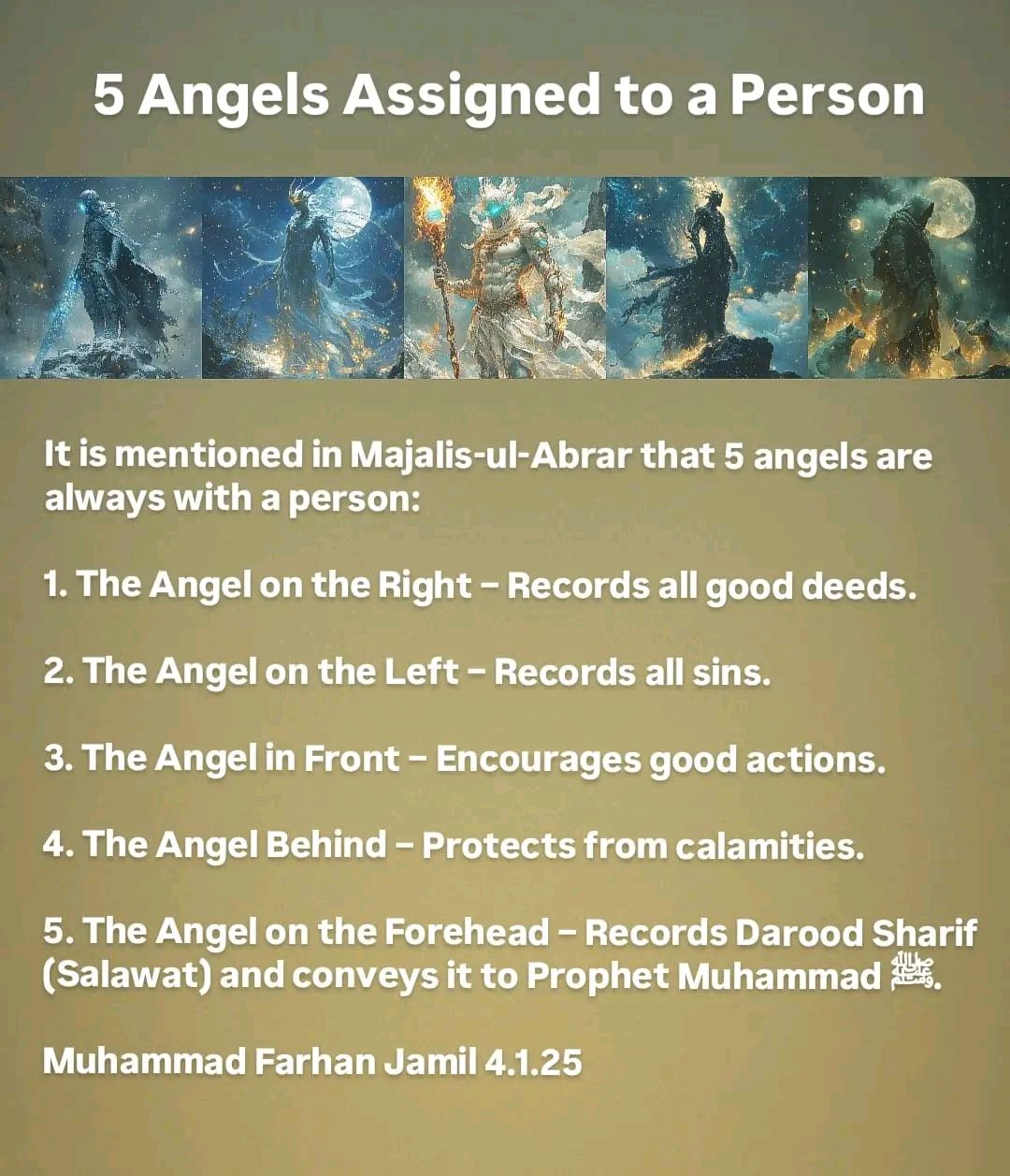 Who Are the 5 Angels Assigned to a Person? – Aal-e-Qutub Aal-e-Syed ...