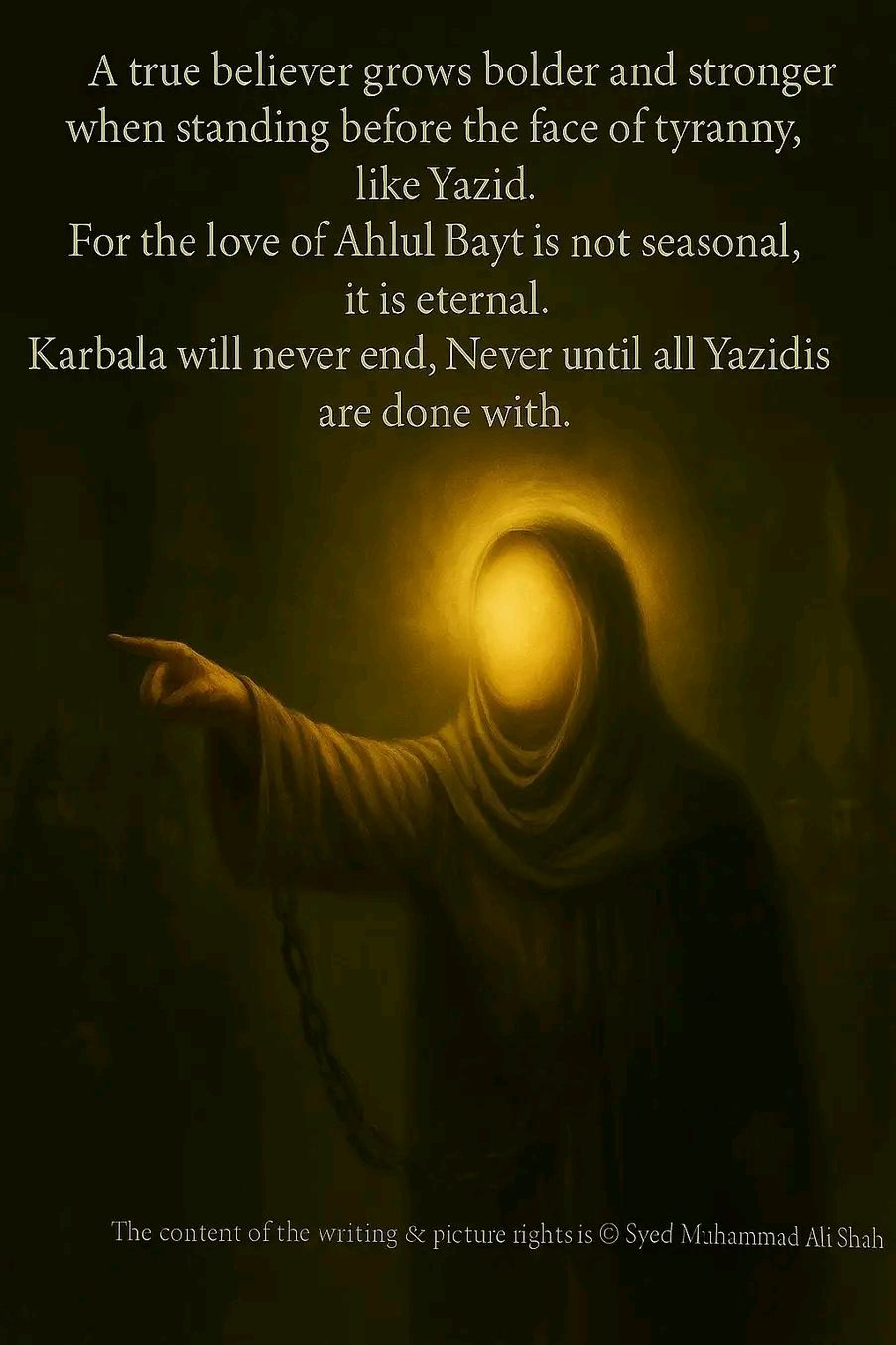Sayyida Zainab (RA), through her eloquence and strength, completed the ...
