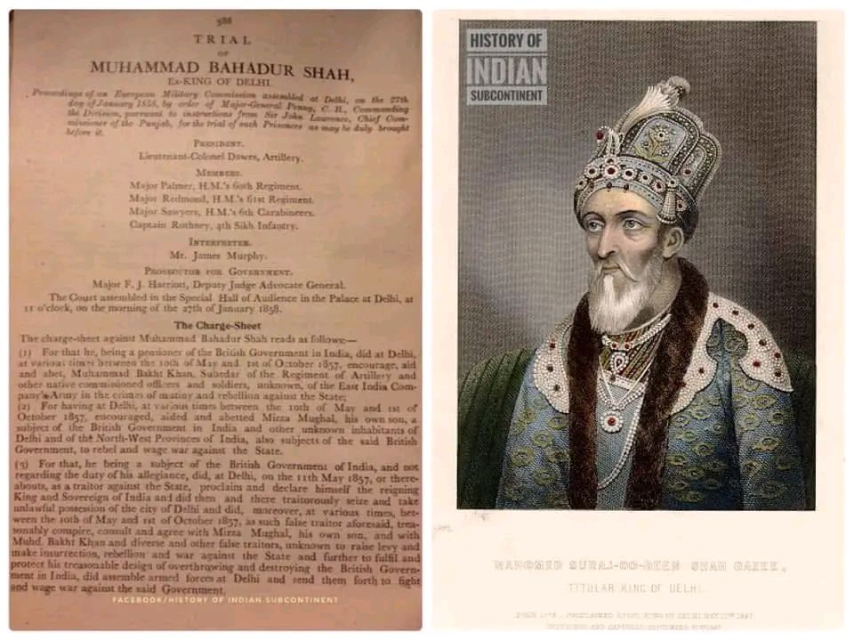 Trial of Bahadur Shah Zafar – Aal-e-Qutub Aal-e-Syed Abdullah Shah Ghazi